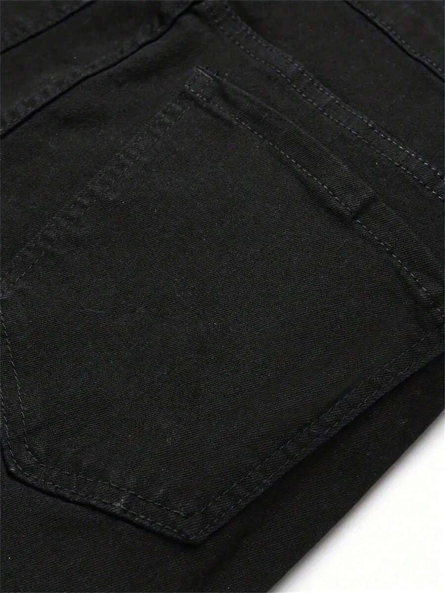 Men Splash Ink Print Ripped Jeans | SHEIN USA