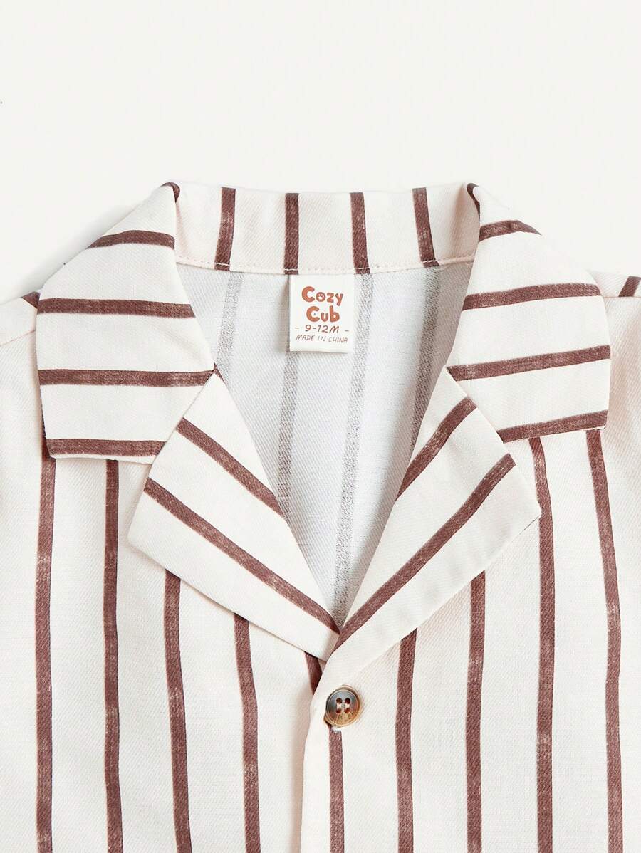 Cozy Cub เด็กทารก เด็กผู้ชาย ลายทาง ปกเสื้อ ปกเสื้อ คาร์ดิแกน และ สี ...