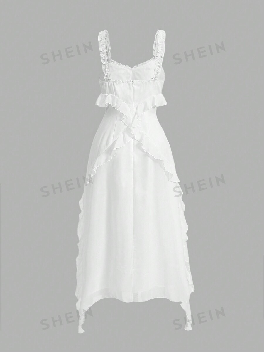 SHEIN MOD Women's Ruffled Sleeveless Dress | SHEIN UK