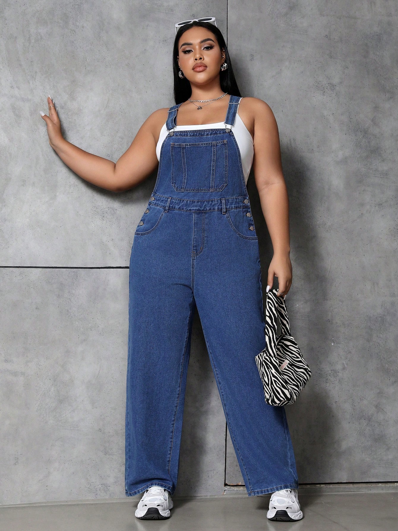 Plus Size Women's Denim Overalls | SHEIN USA