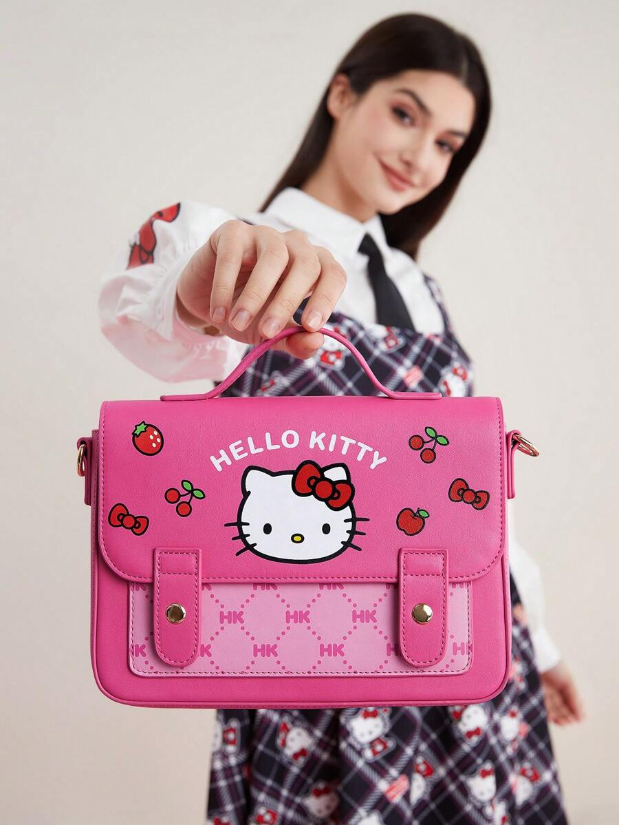 HELLO KITTY AND FRIENDS | SHEIN Pink Cartoon Graphic Handbag for Sale ...