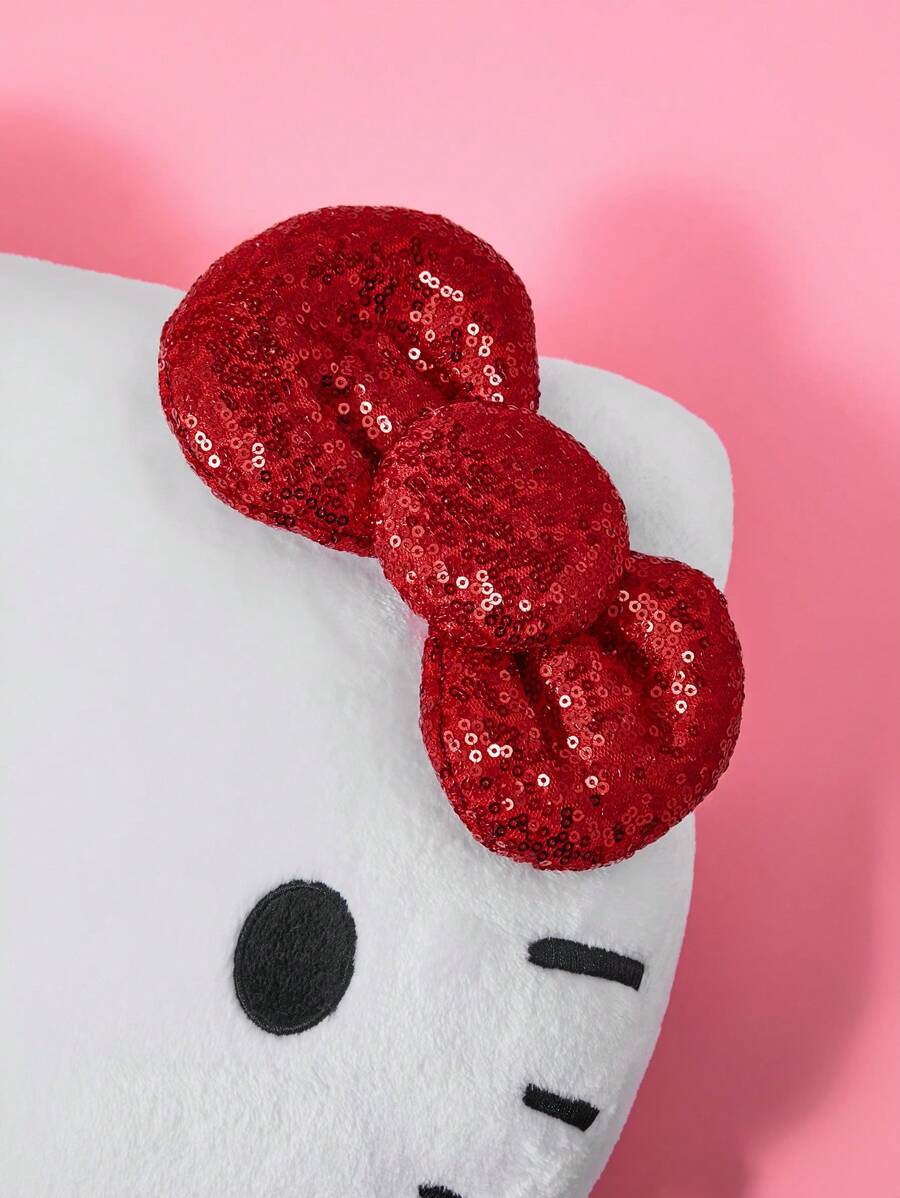 HELLO KITTY AND FRIENDS | SHEIN Cartoon Bow Cat Shaped Plush Pillow ...