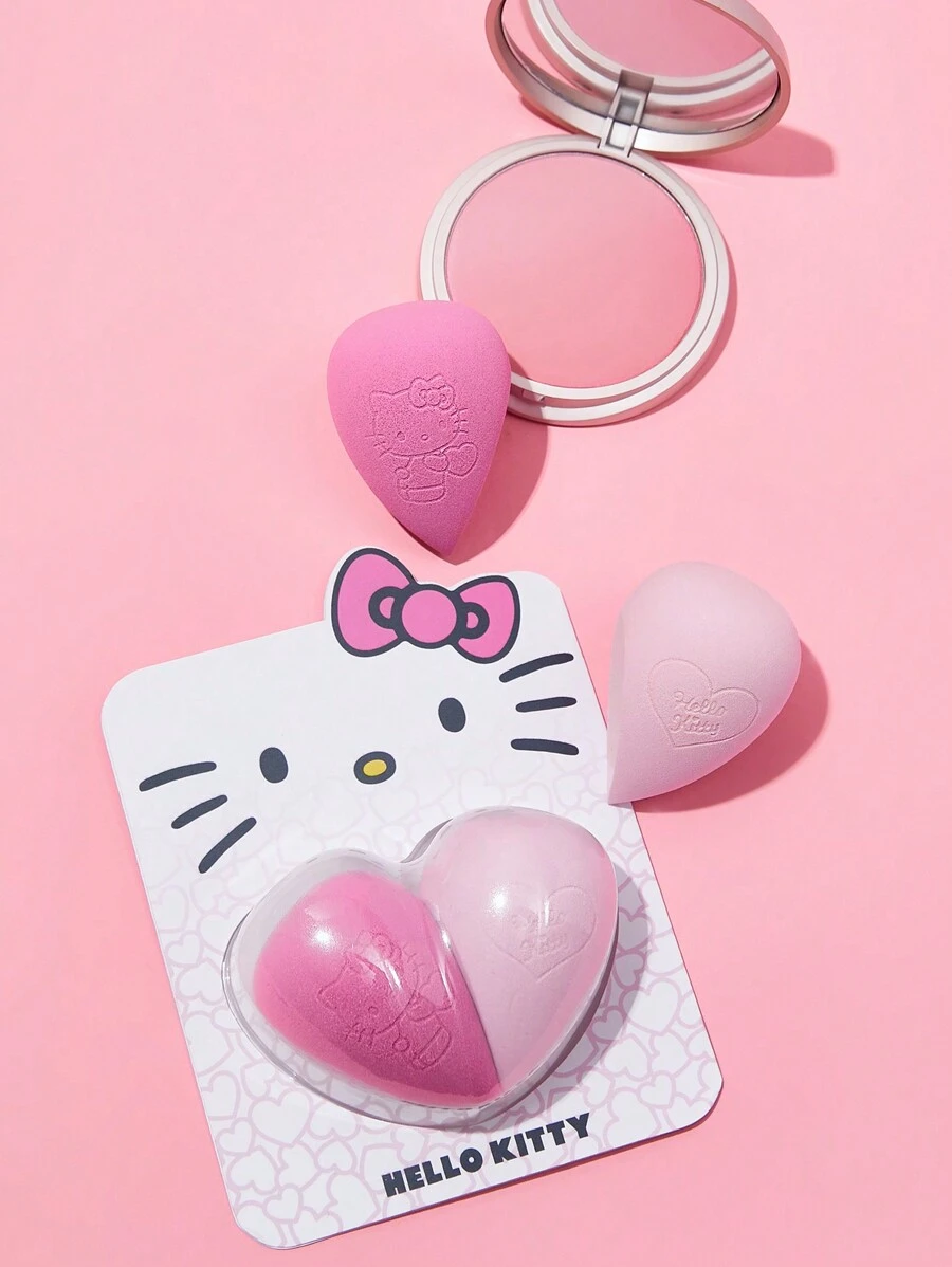 HELLO KITTY AND FRIENDS | SHEIN Super Soft Cartoon Elastic Cosmetic Egg ...