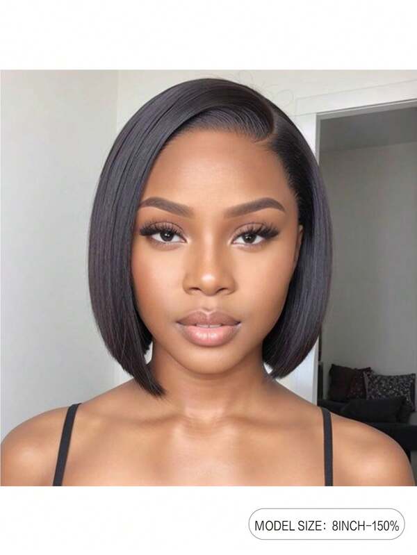Short BOB Wig T Part Side Part Bob Wigs Lace Frontal Cuticle Aligned ...
