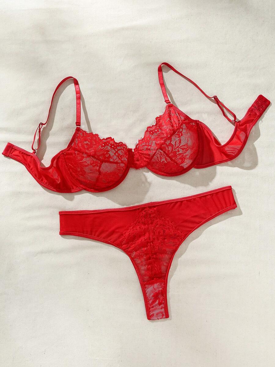 SHEIN Plus Size Women'S Valentine'S Day Sexy Lace Underwear | SHEIN UK