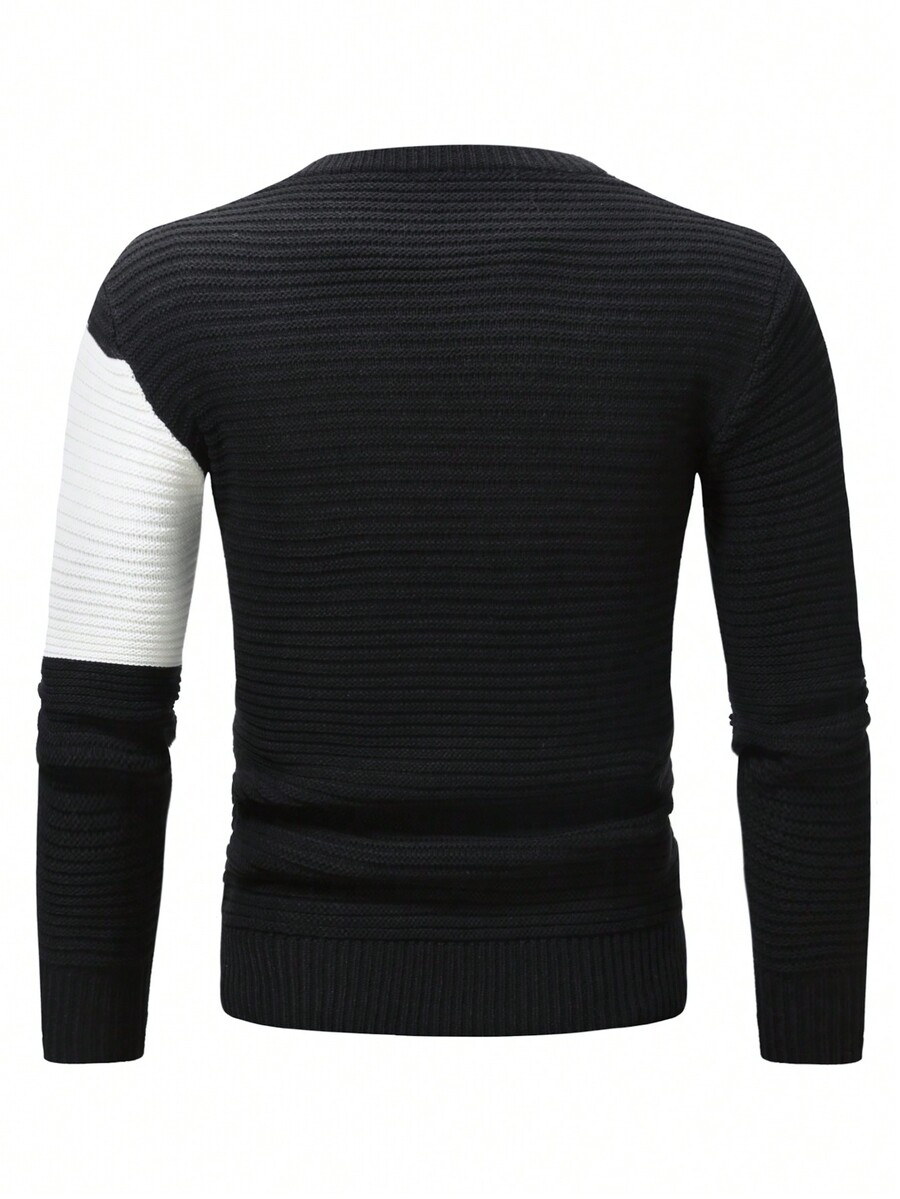 Manfinity Hypemode Men's Color Block Sweater | SHEIN USA