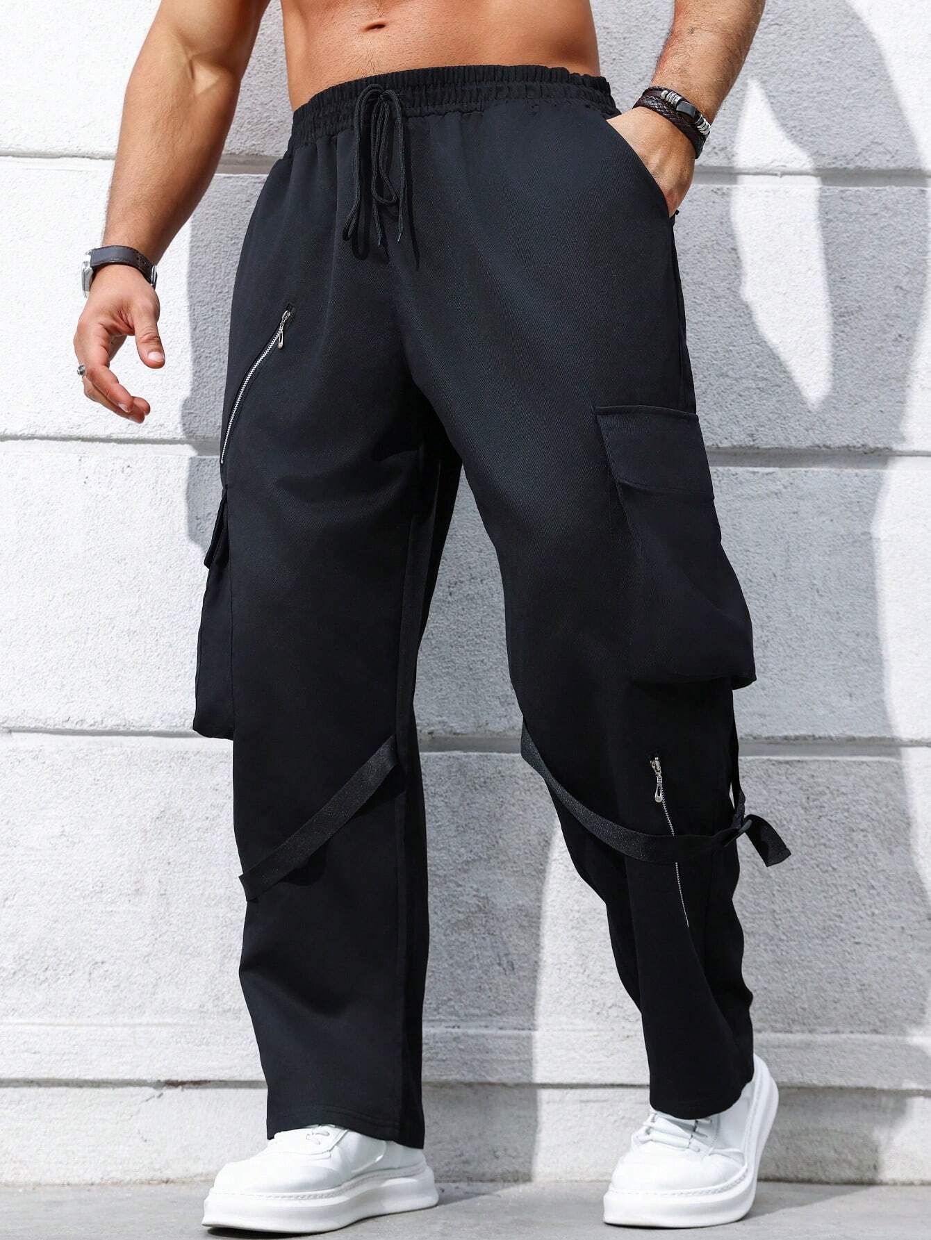 Manfinity EMRG Plus Size Men's Cargo Pants | SHEIN USA