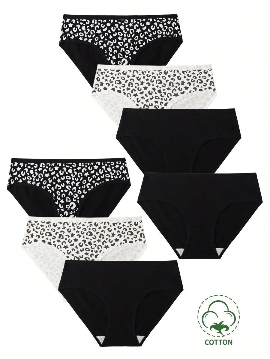 7pcs/Set Leopard Print Triangle Underwear For Teenage Girls | SHEIN ...