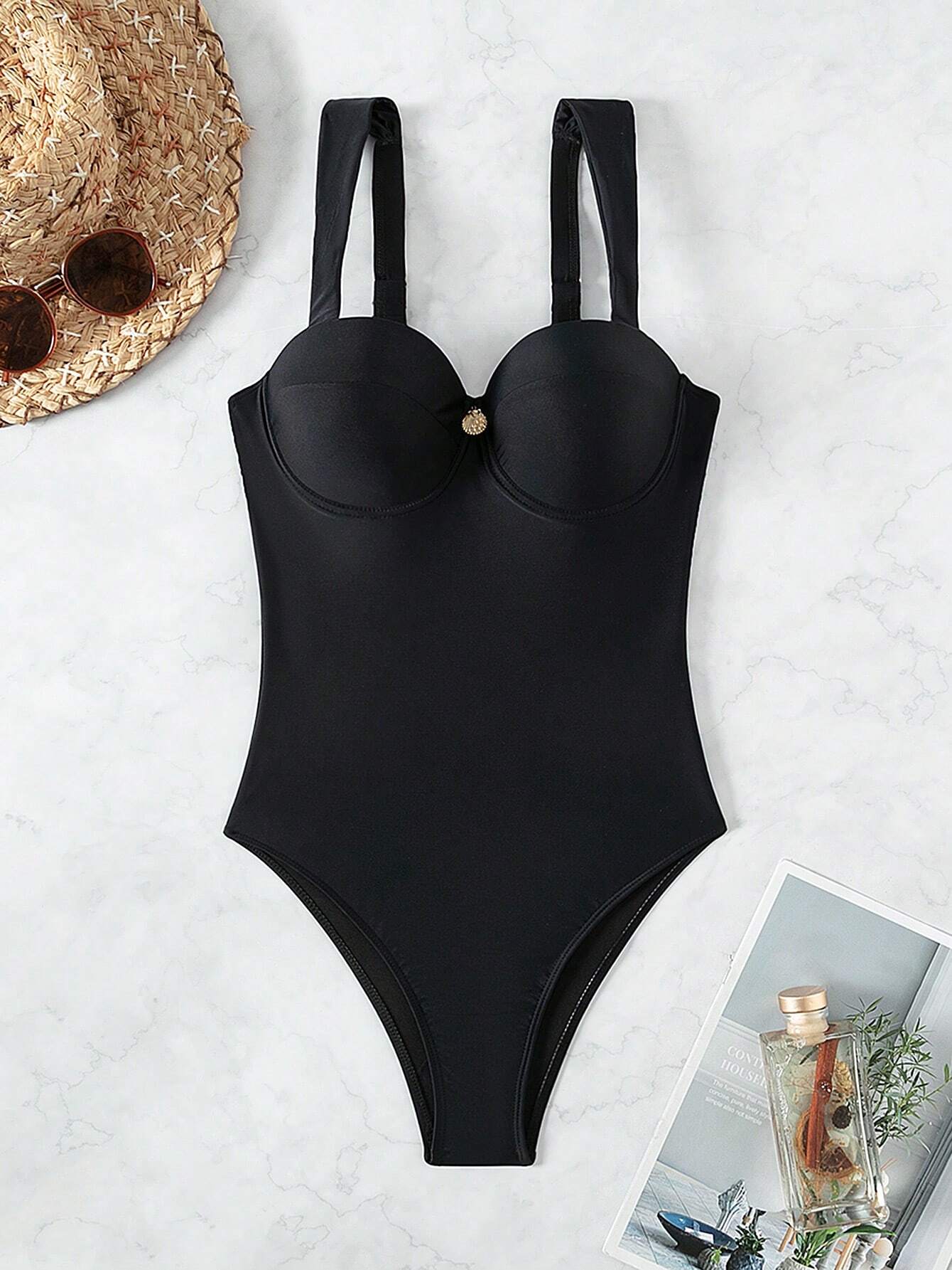 Women'S Solid One Piece Swimsuit Carnival | SHEIN USA
