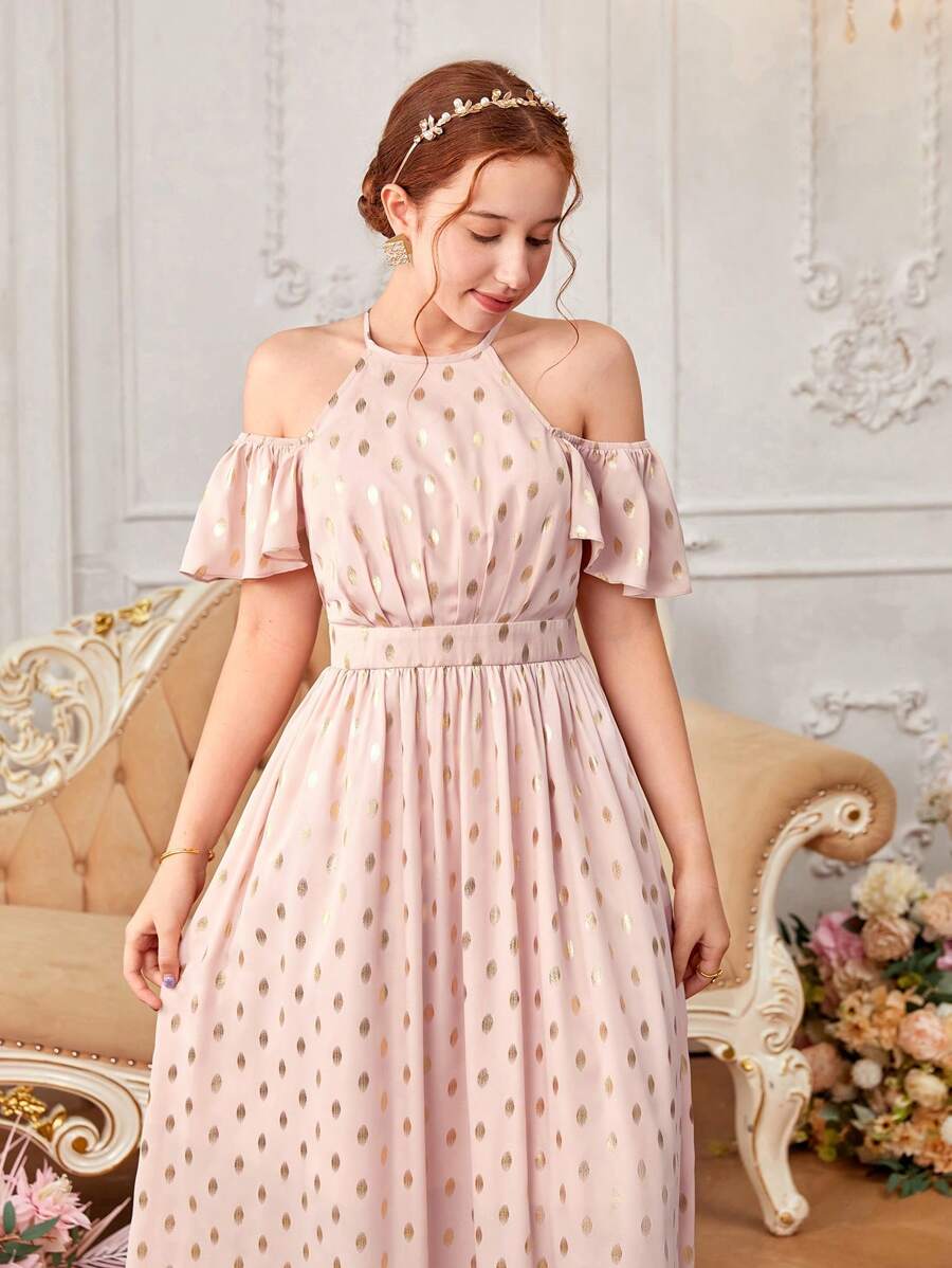 SHEIN Robe D'été Sans Manches Et À Bretelles Pour Ado Fille, Tissu ...