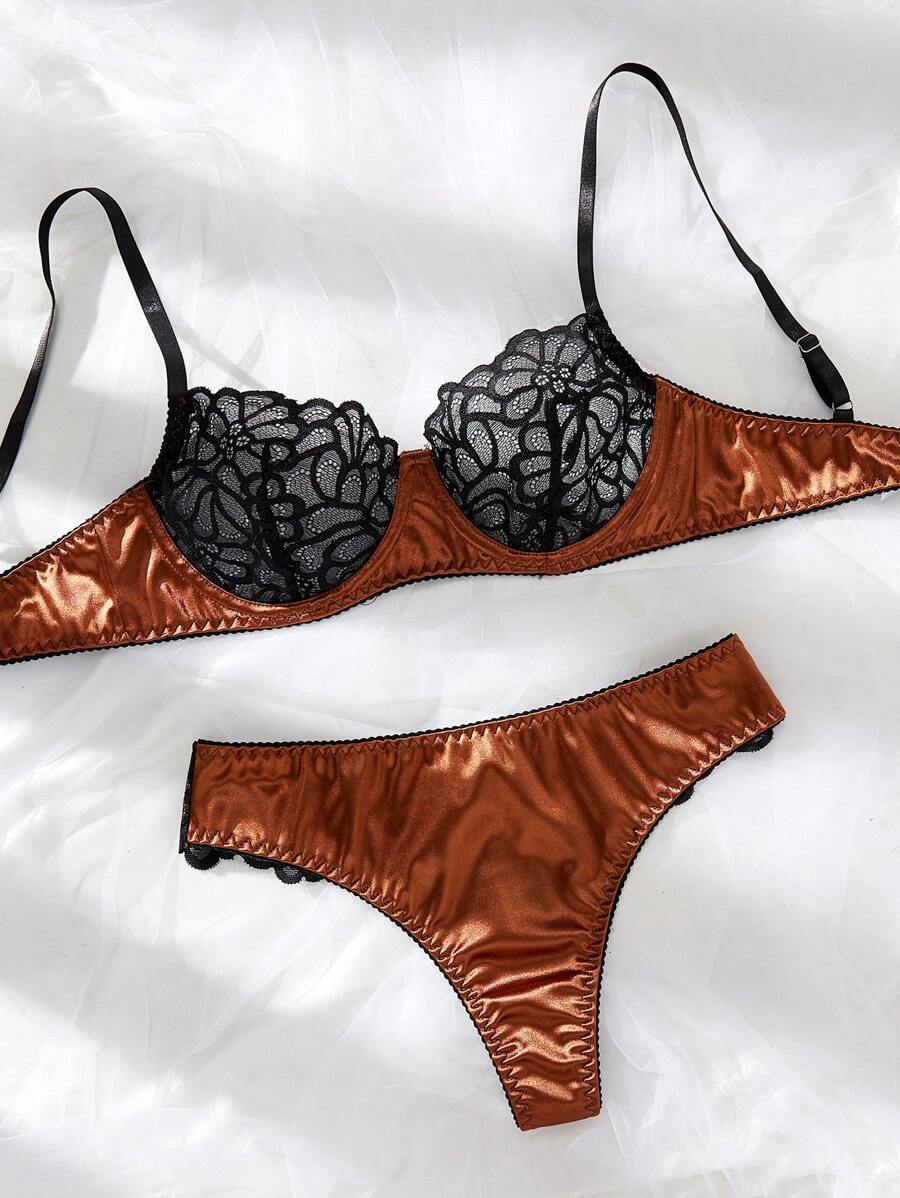 Womens Lace Splicing Sexy Lingerie Set Shein Eur