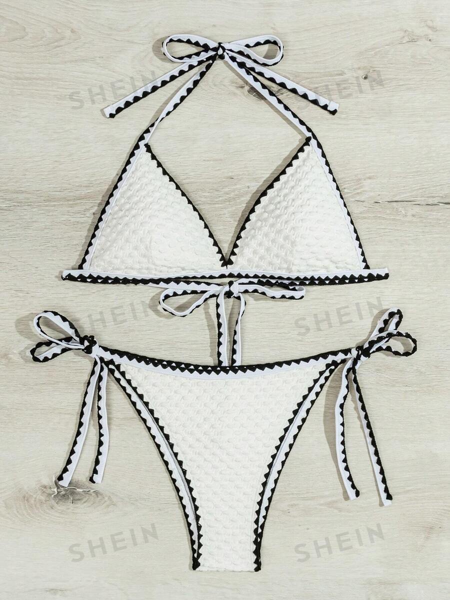 Womens Halter Strap Separated Swimsuit Shein Uk