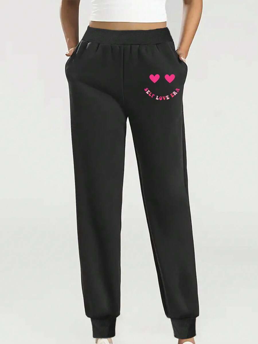 Women's Casual And Versatile Sweatpants With Simple And Classy Pattern ...
