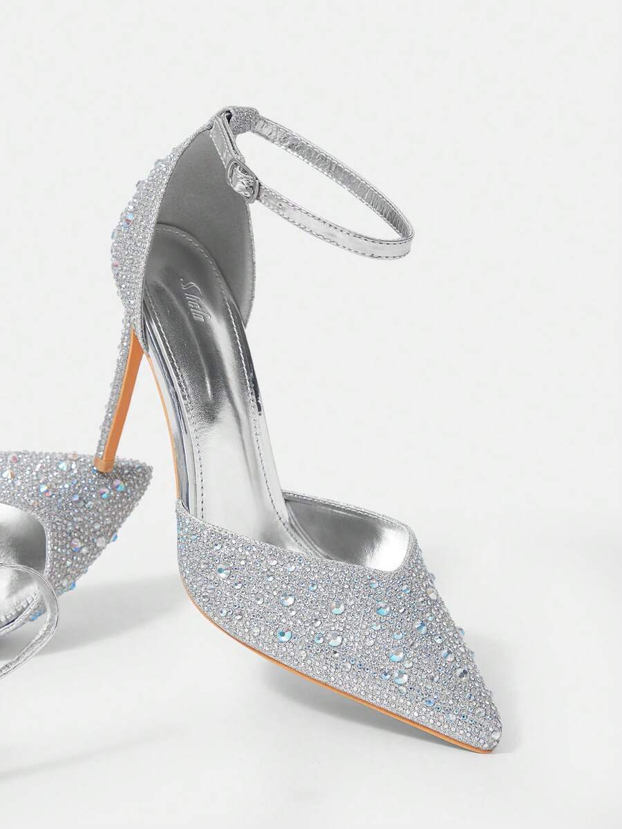 SheIn BAE Ladies' Shiny High-Heeled Pumps Vacation Shoes Summer Spring ...