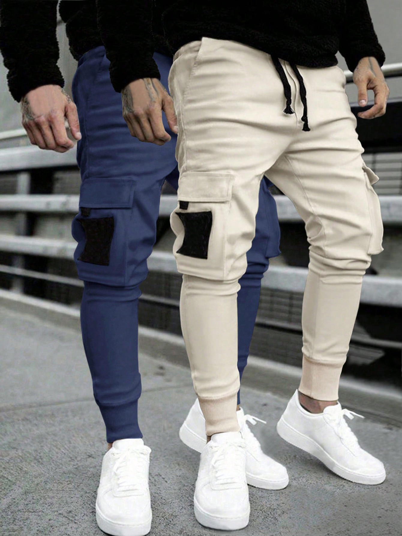 Manfinity Homme Men's Utility Pocket Joggers | SHEIN USA