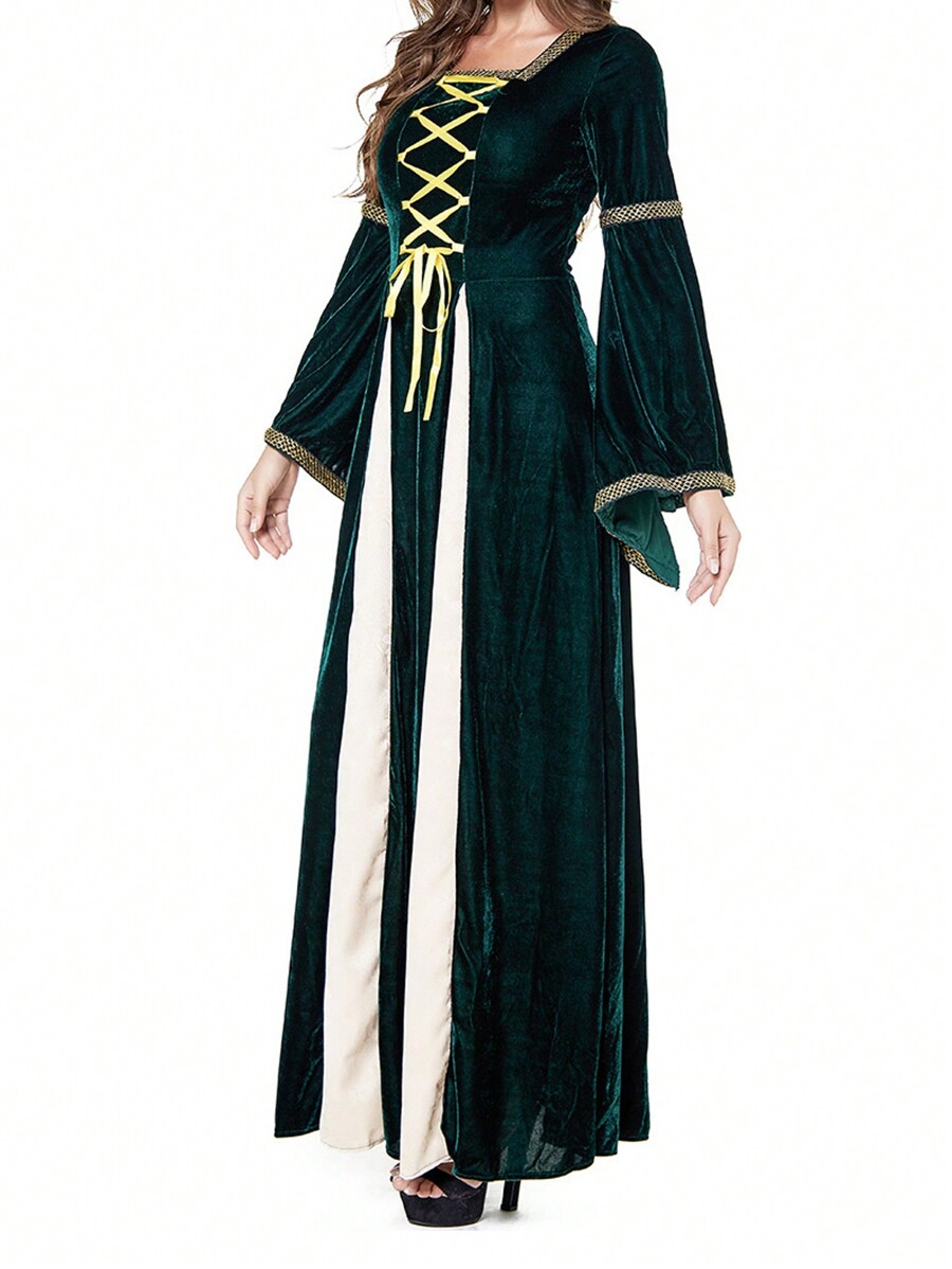 Greek Style Palace Princess Queen Costume, Vintage European Royal Court ...