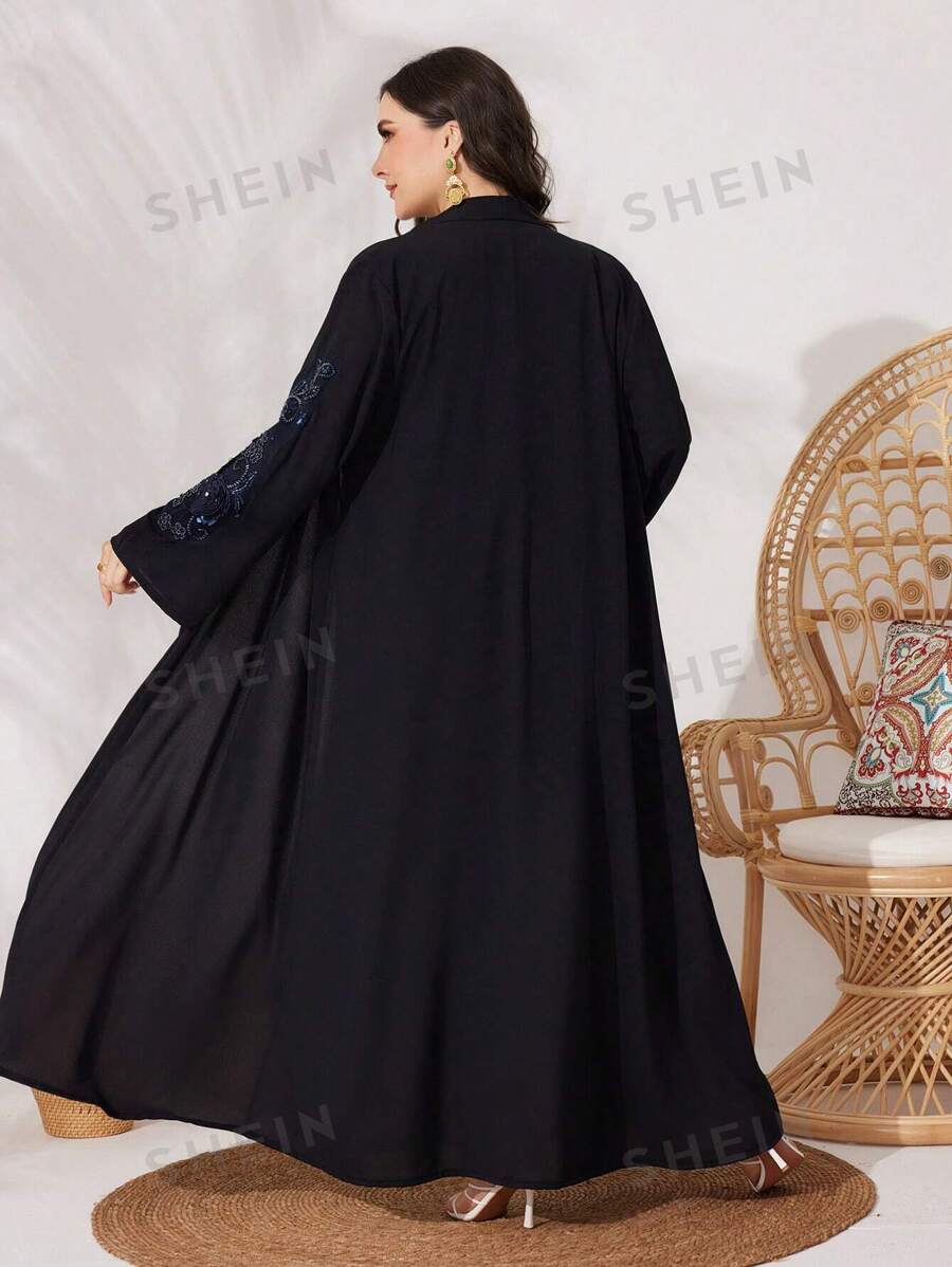 SHEIN Najma Ropa Árabe Para Mujeres De Talla Grande Con Estampado ...