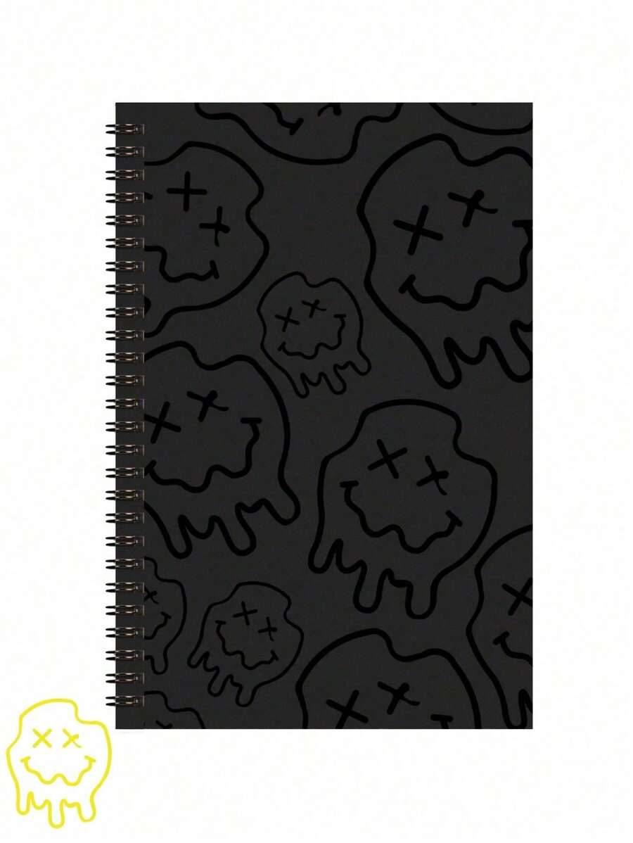 Mermaid Designs Melting Smiling Face Notebook | SHEIN USA