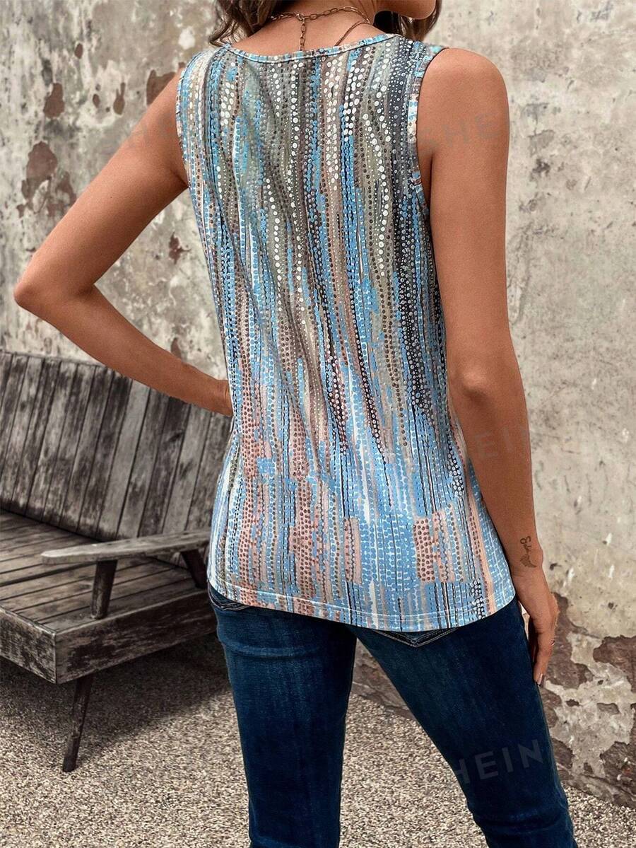SHEIN LUNE Glitter Effect Tank Top | SHEIN UK