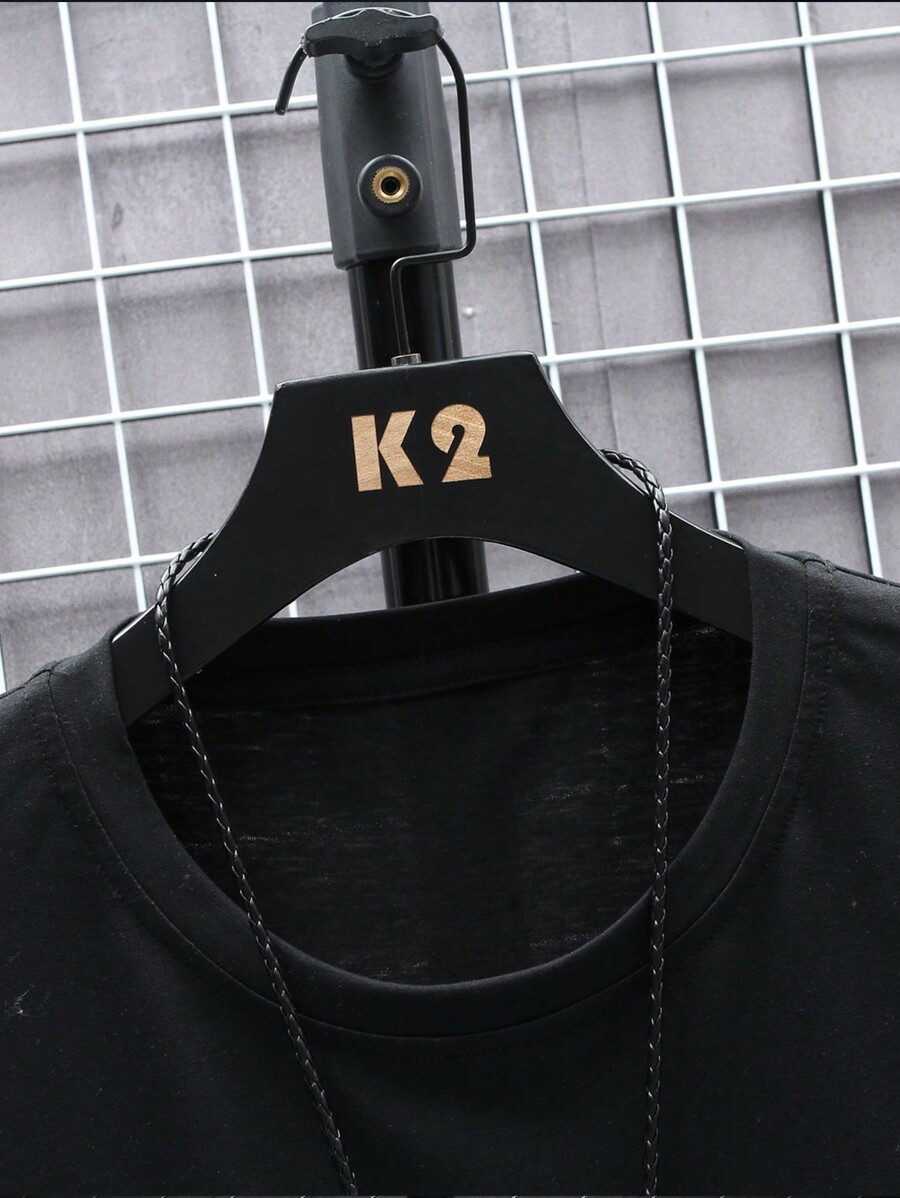 Manfinity Homme Men's Solid Color Round Neck Short Sleeve T-Shirt ...