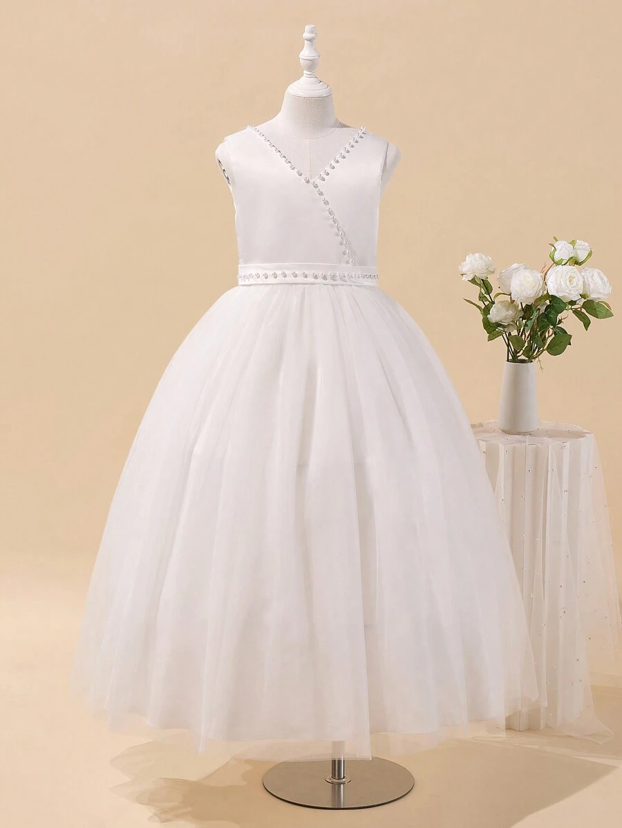 Wedding Season Tween Flower Girl Dress Deluxe Children Formal Dress ...