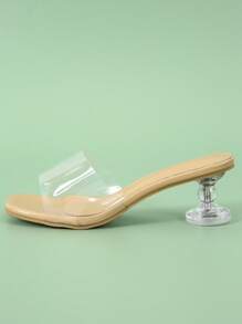 Clear Sculptural Heeled Mules | SHEIN USA