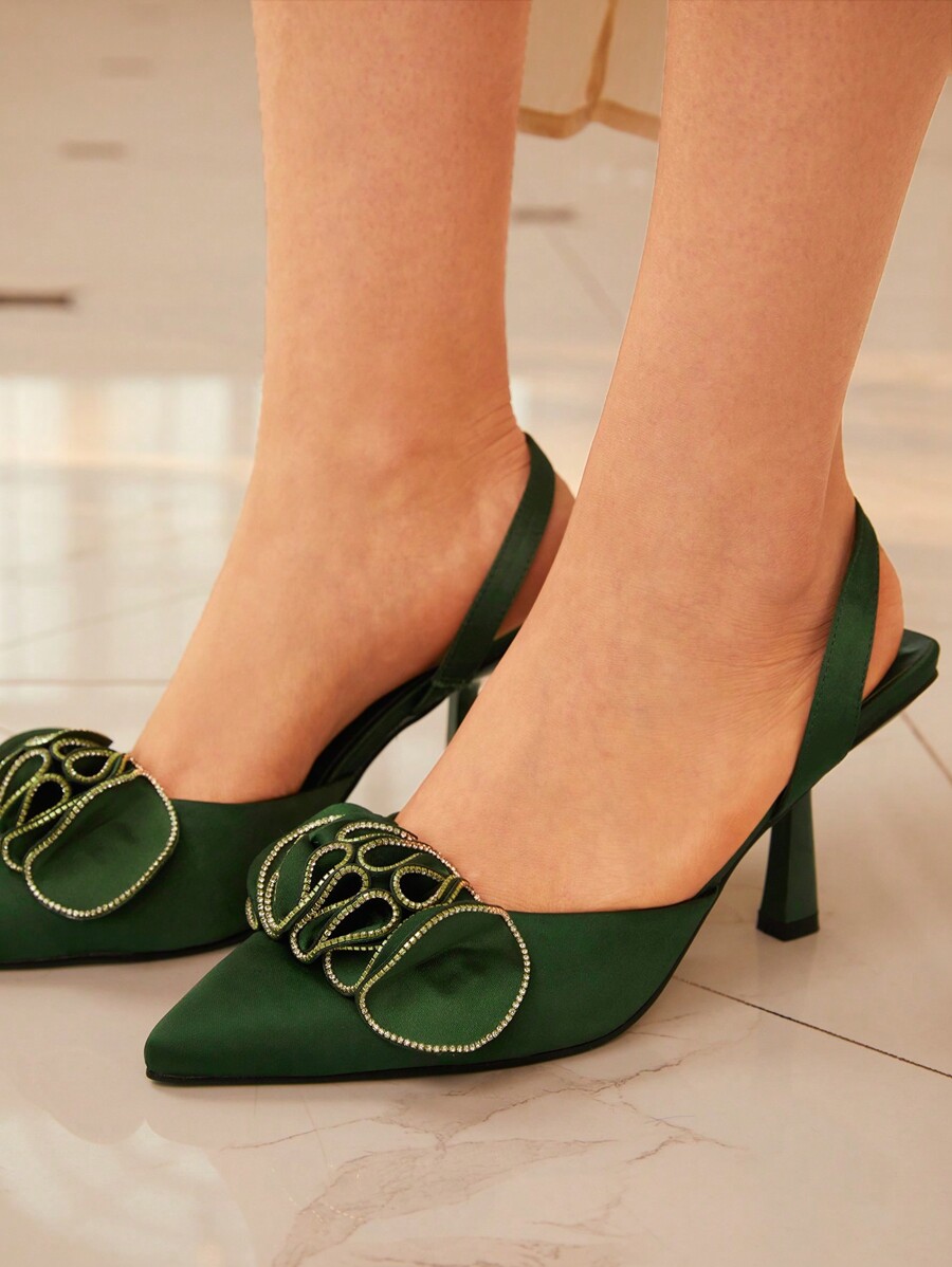 SHEIN Belle Elegant Pointed Toe Stiletto Party High Heel Shoes For ...