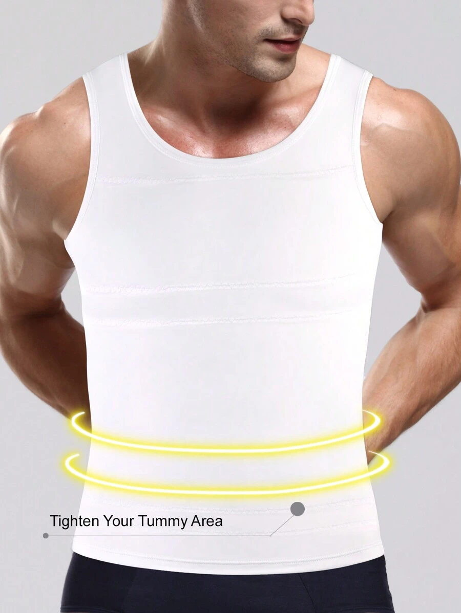 Men's White Compression Shirt | SHEIN USA