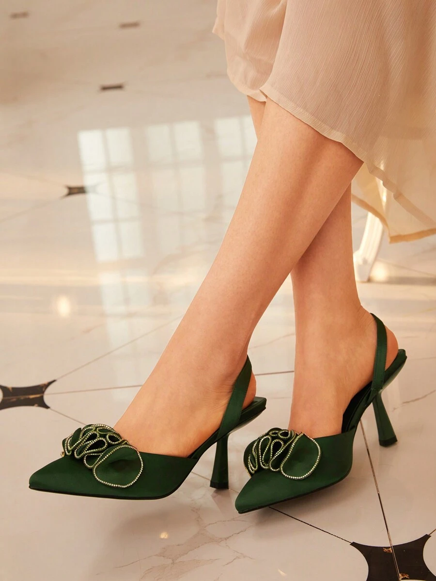 SHEIN Belle Elegant Pointed Toe Stiletto Party High Heel Shoes For ...