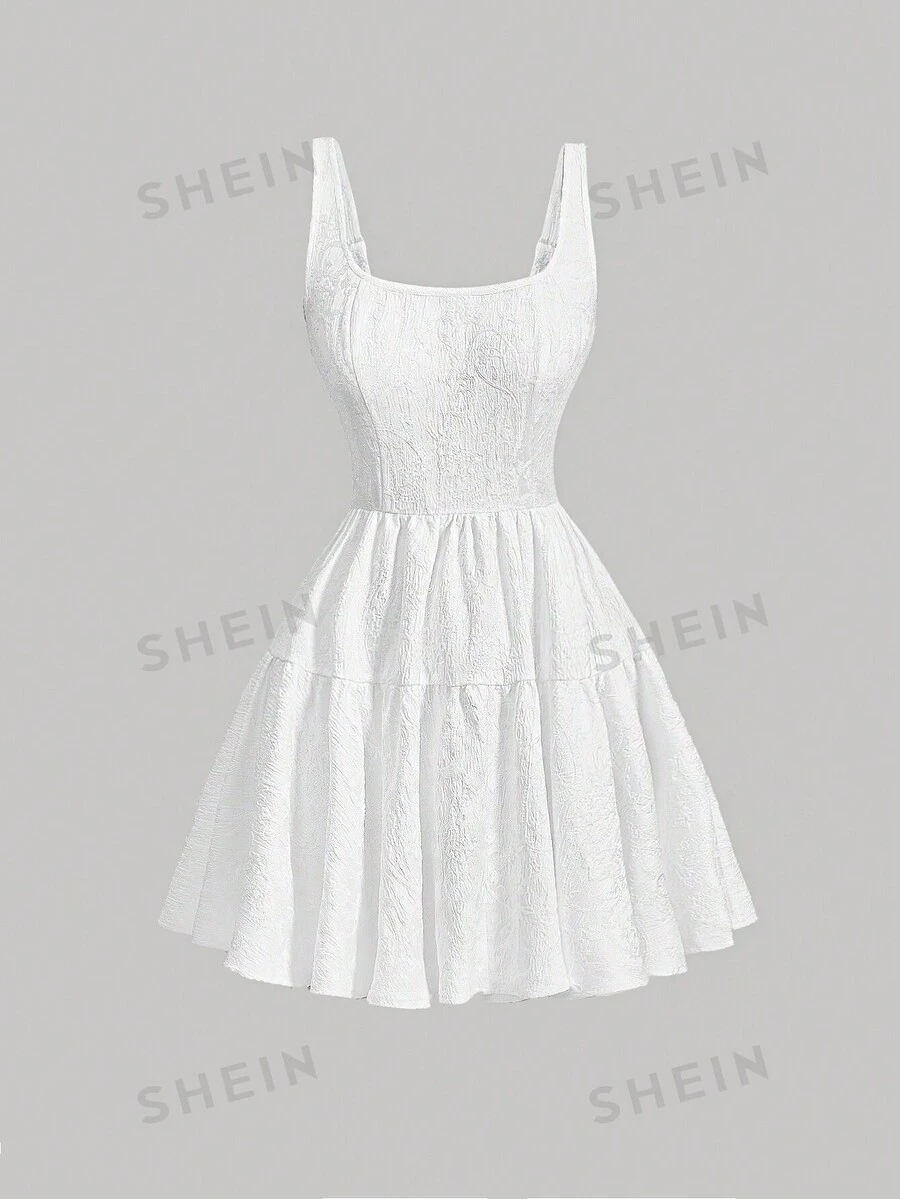 SHEIN MOD Women'S Jacquard Sleeveless Dress | SHEIN UK