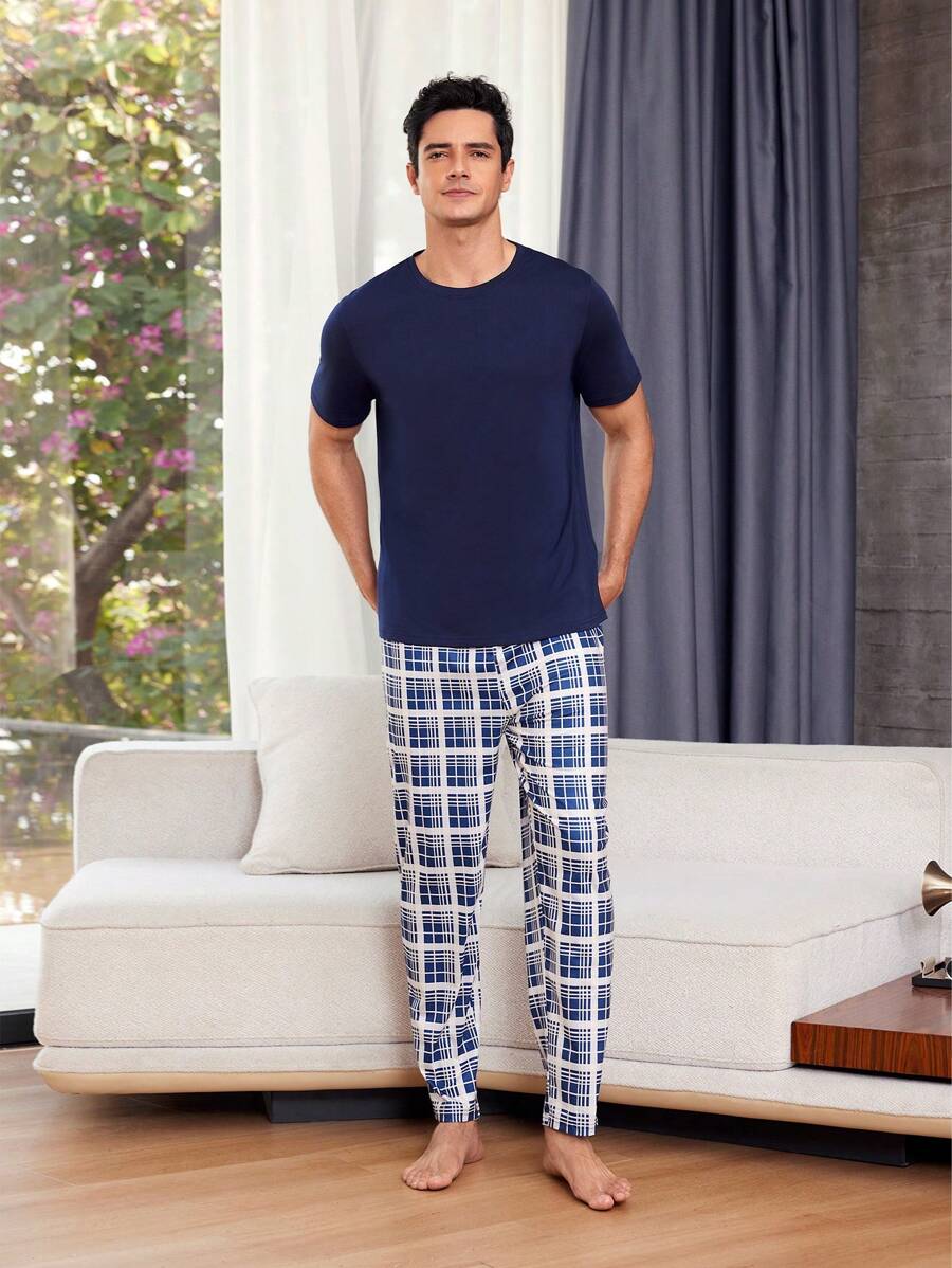 Men's Simple Style Homewear Set | SHEIN USA