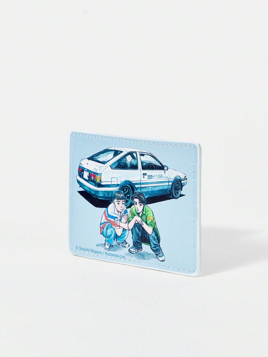 INITIAL D | SHEIN Cartoon Character Print Small Card Holder | SHEIN USA