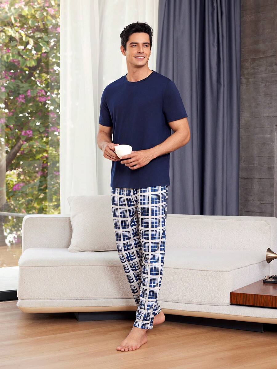 Men's Simple Style Homewear Set | SHEIN USA
