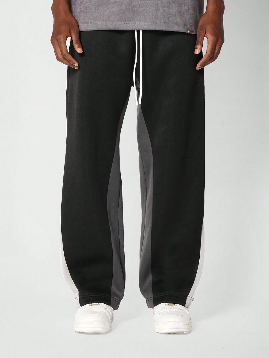 SUMWON Drop Crotch Colorblock Sweatpants | SHEIN USA