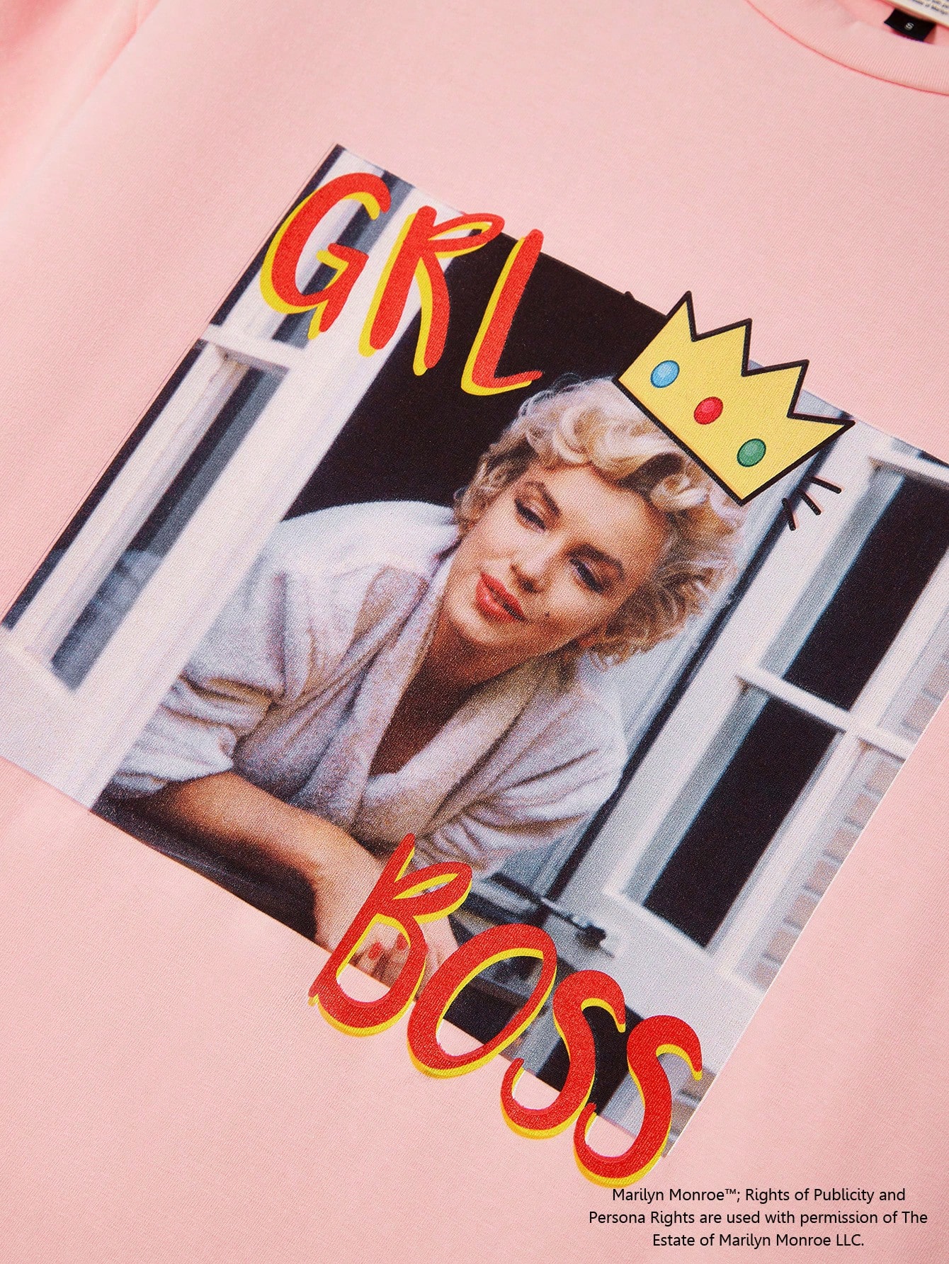 Marilyn Monroe X SHEIN Portrait Print Drop Shoulder T-Shirt | SHEIN USA