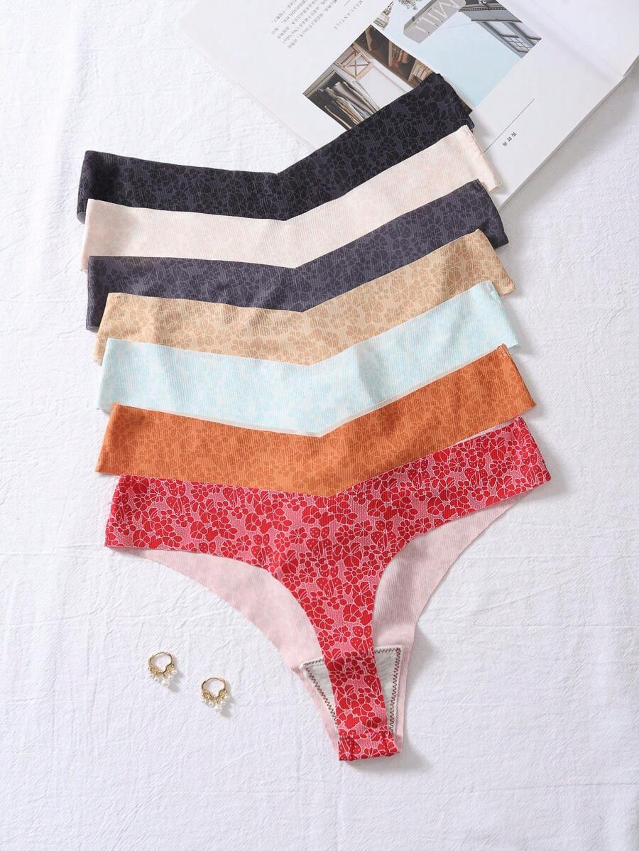 Ladies' Solid Color Lace Thong | SHEIN USA