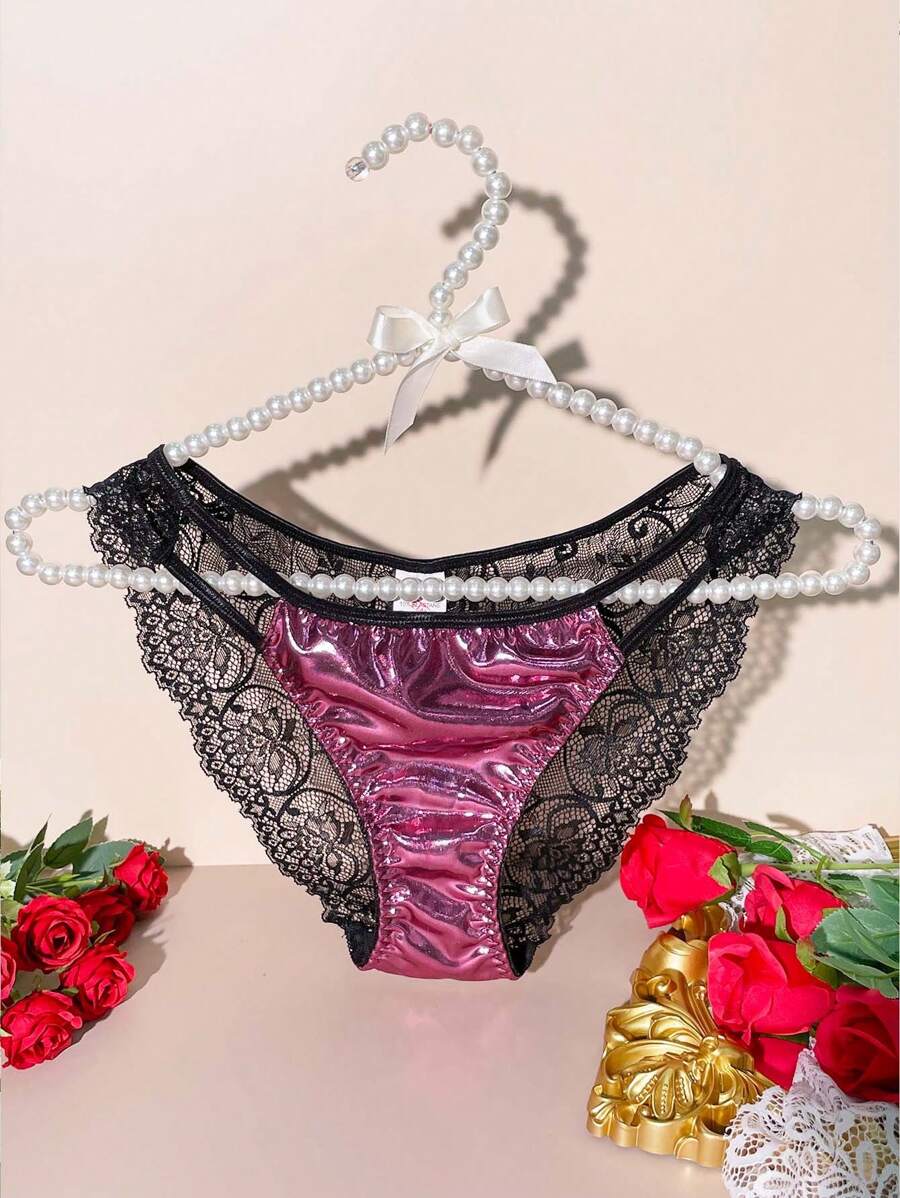 Women's Sexy Lace Trimmed Triangle Panties Lingerie | SHEIN USA