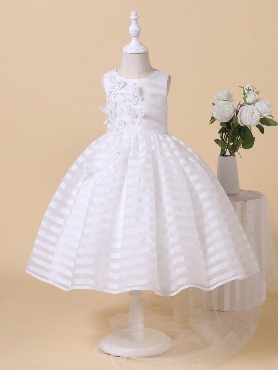 SHEIN Glamorique Kids Young Girl Wedding Season Flower Girl Dress ...