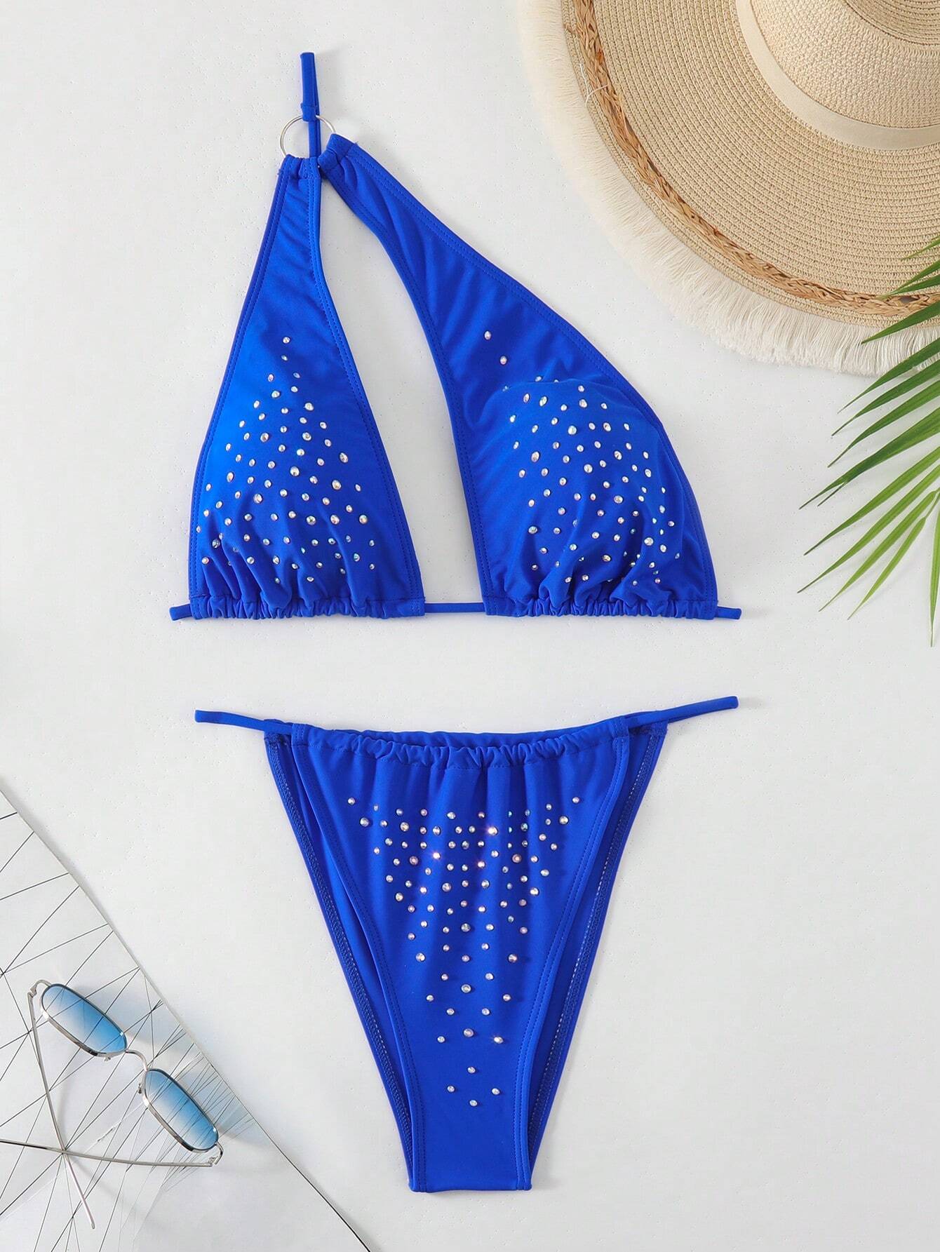 Crystal Decor Separated Swimsuit Set | SHEIN USA