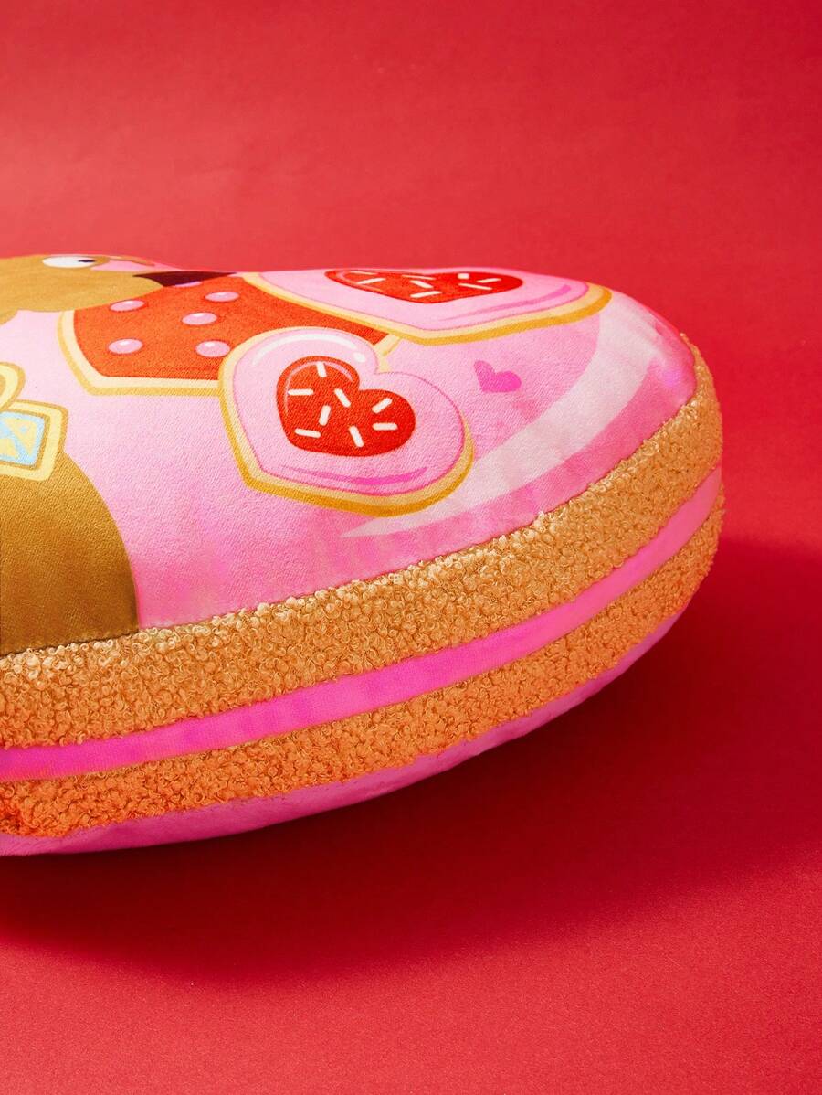 SCOOBY-DOO X SHEIN Pink Heart Shaped Plush Pillow | SHEIN USA