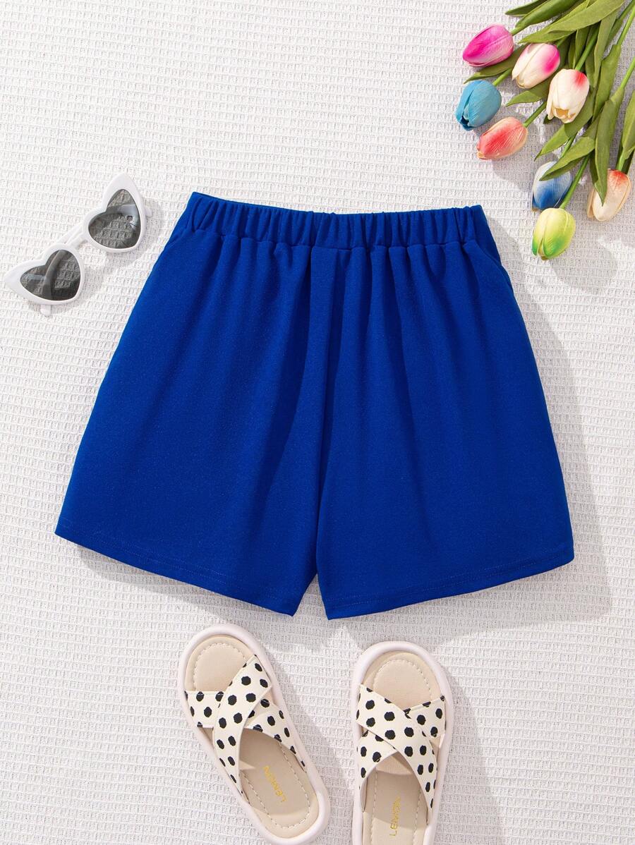SHEIN Tween Girls' Sporty & Cute Spring/Summer Knitted Solid Skirt ...