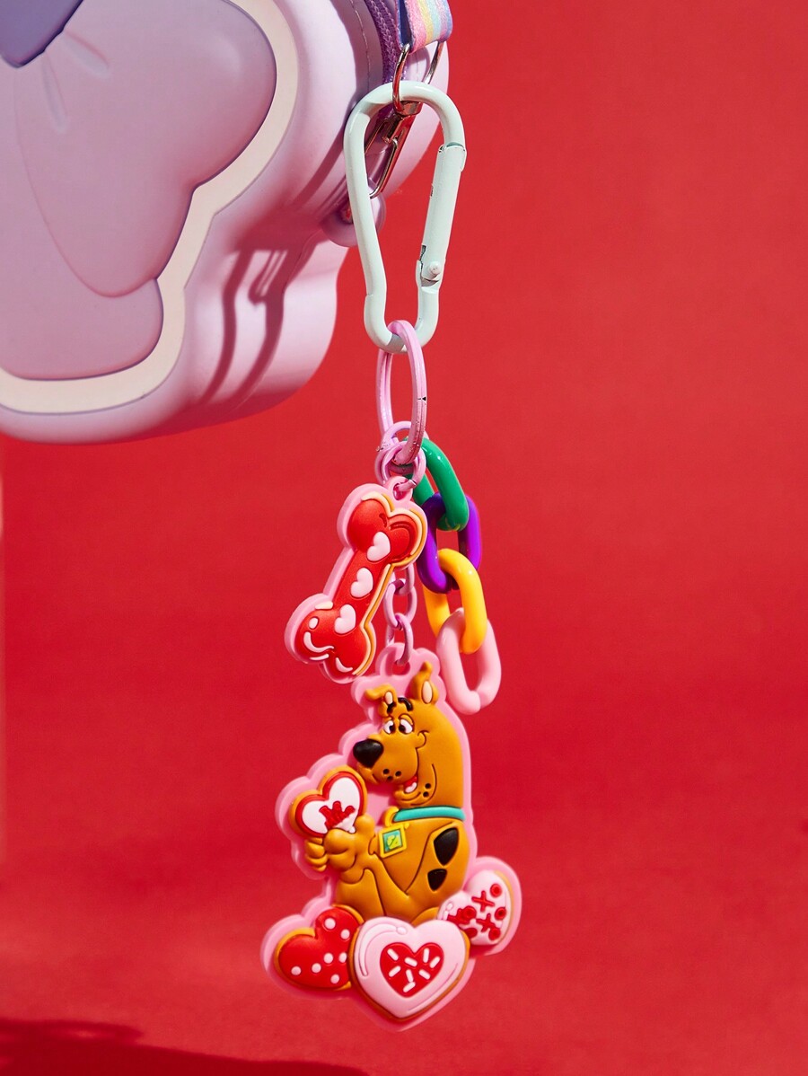 SCOOBY-DOO X SHEIN 1pc Cartoon Heart Shaped Keychain | SHEIN USA