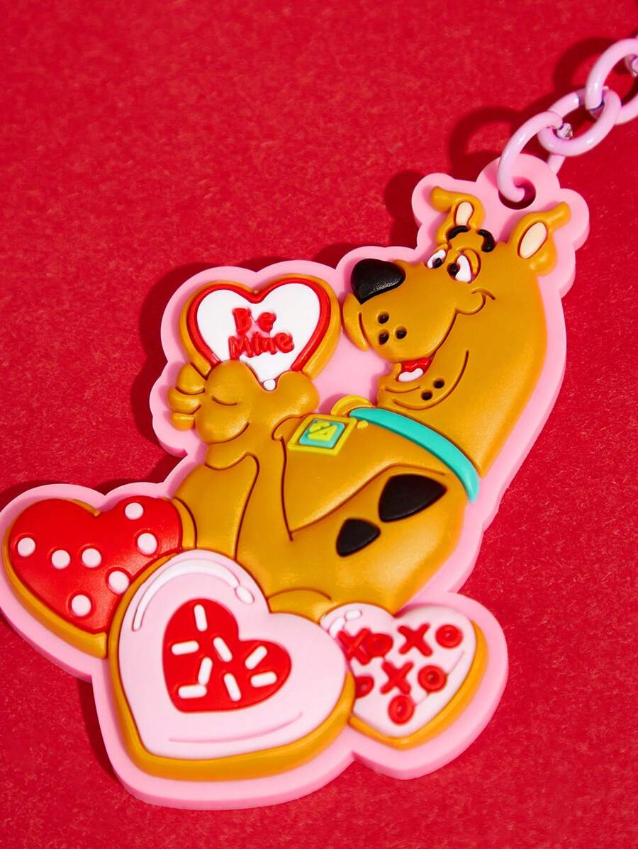 SCOOBY-DOO X SHEIN 1pc Cartoon Heart Shaped Keychain | SHEIN USA