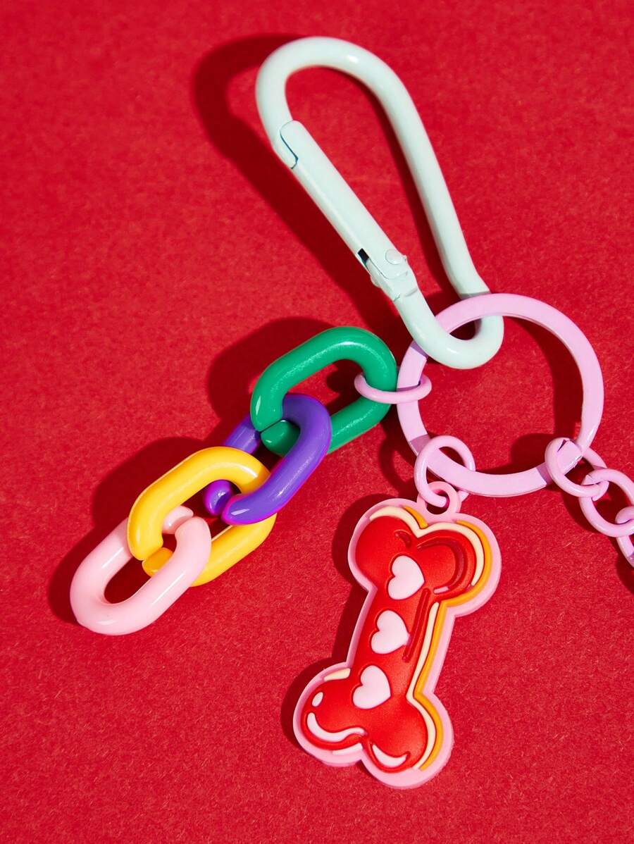 SCOOBY-DOO X SHEIN 1pc Cartoon Heart Shaped Keychain | SHEIN USA