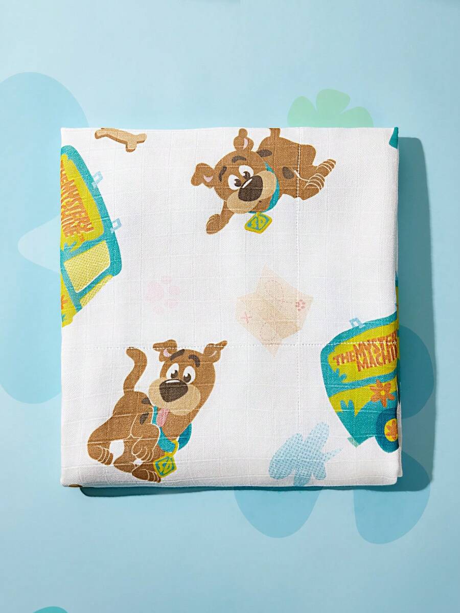 SCOOBY-DOO X SHEIN Soft And Cozy Double-Layered Baby Blanket, Sofa ...