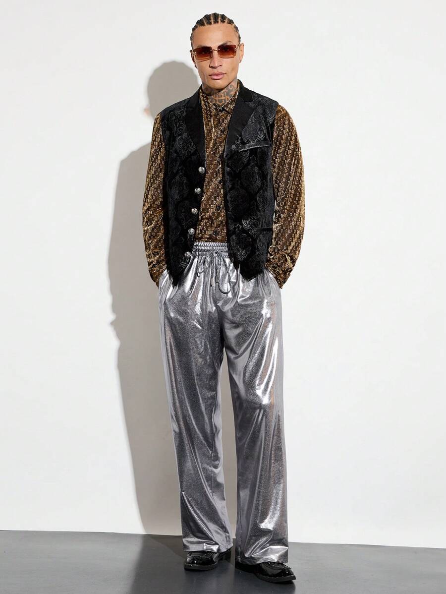 Manfinity AFTRDRK Men's Casual Damask Jacquard Suit Vest | SHEIN EUQS