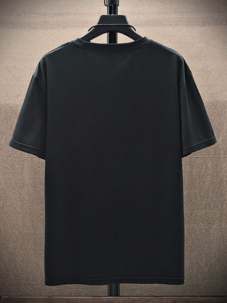 Manfinity Homme Męska koszulka z krótkim rękawem i nadrukiem w dużym ...