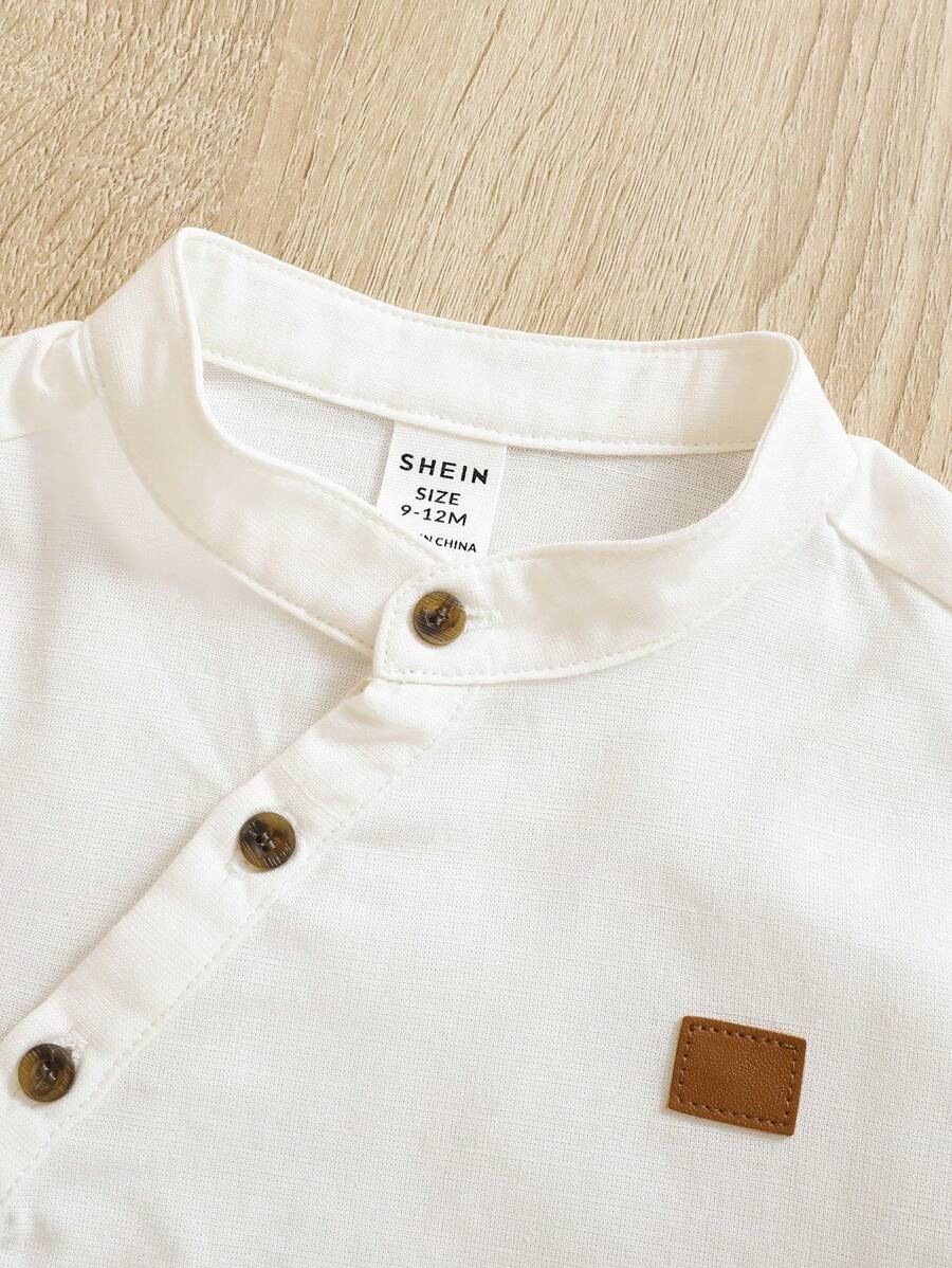 SHEIN Baby Boy Infant Boys' Casual Comfortable Side-Buttoned Suit ...