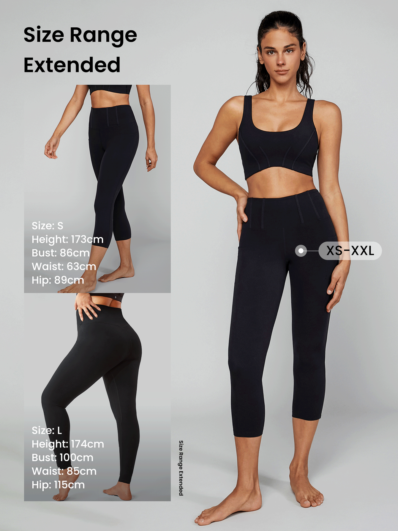 GLOWMODE 21" Featherfit™ Glow Figure Corset-effect Pocket Capri ...