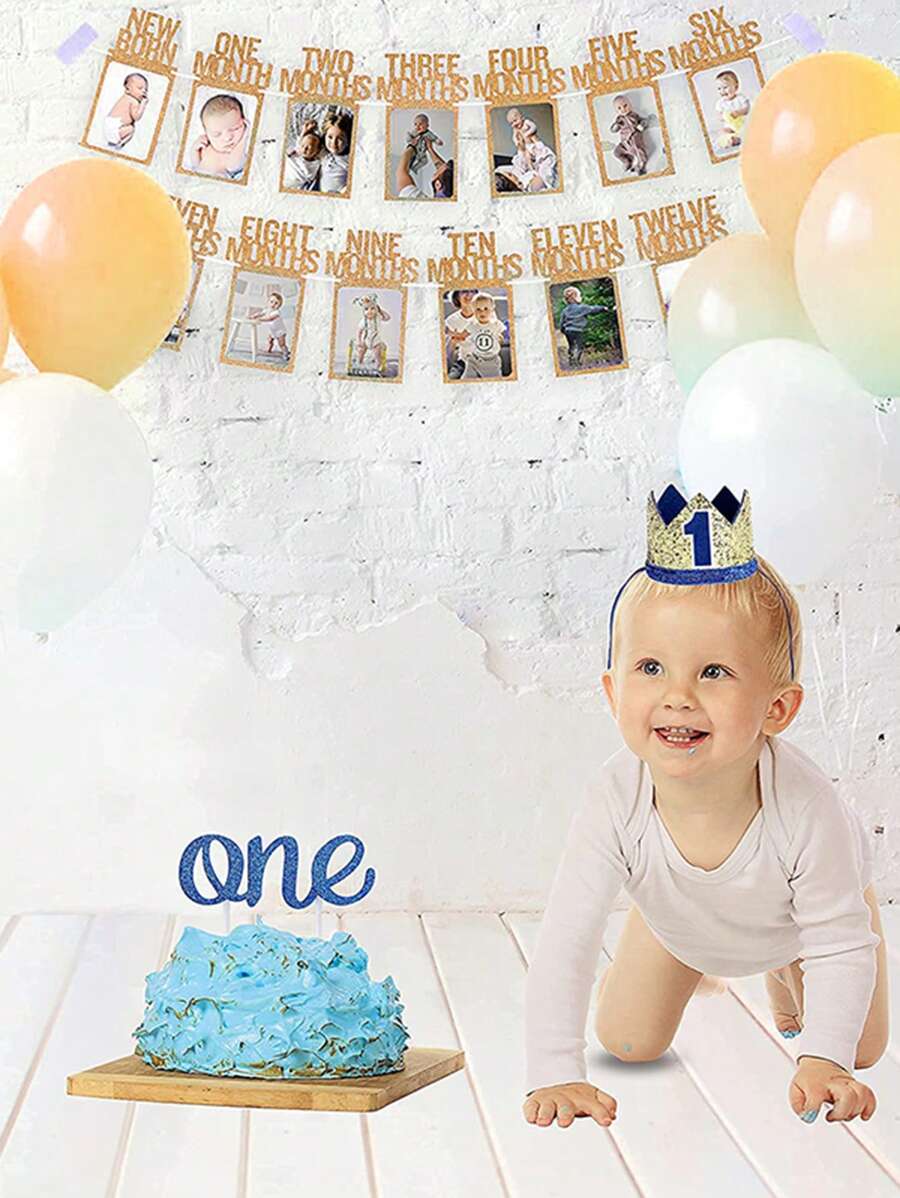 Newborn Baby Girl Photo Props, 0-12 Months Baby Birthday Party ...